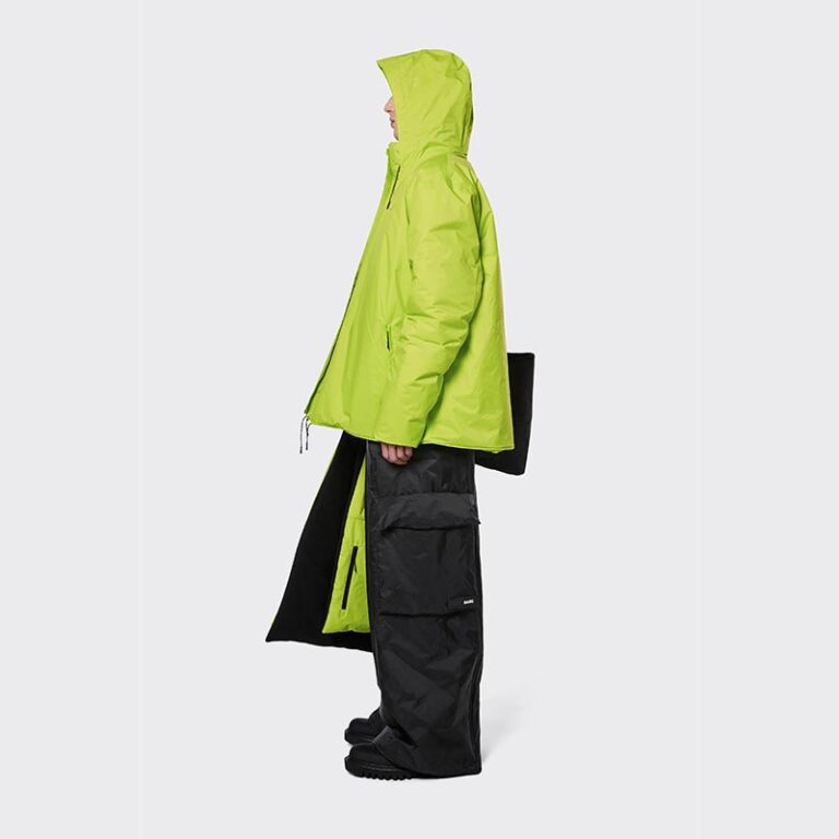 RAINS Gevoerde Regenjas Heren Padded Jacket Digital Lime – Regenjas.nl