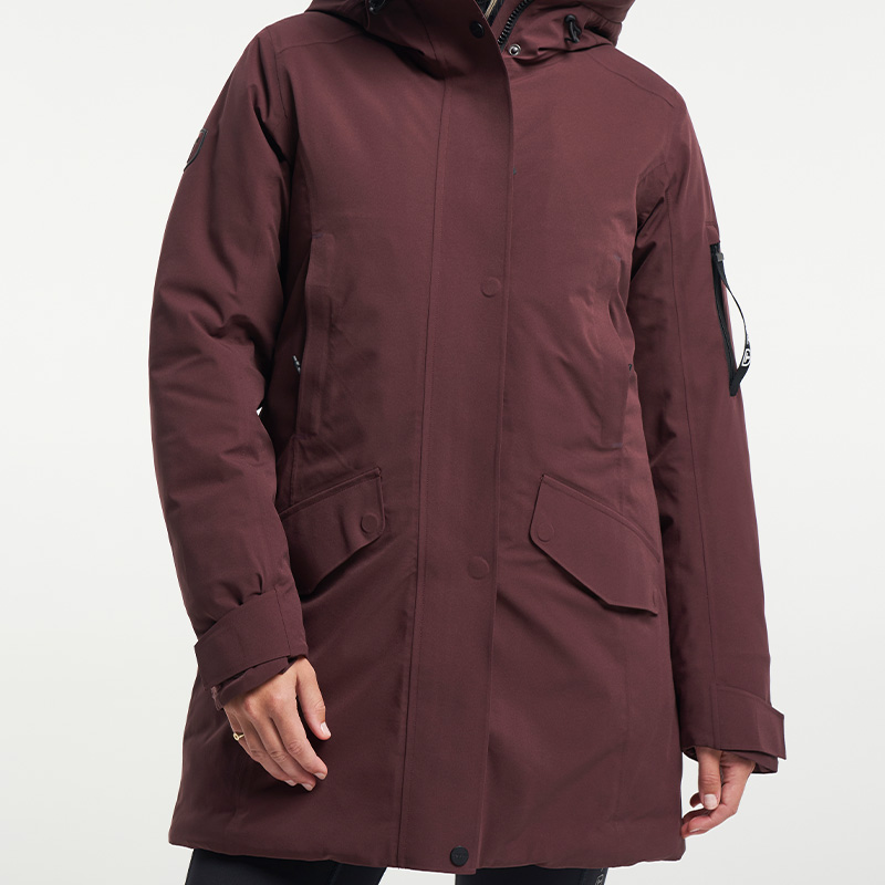 Tenson Regenjas Dames Vision Jacket 2.0 Fudge (Aubergine) 🧥 Regenjas.nl