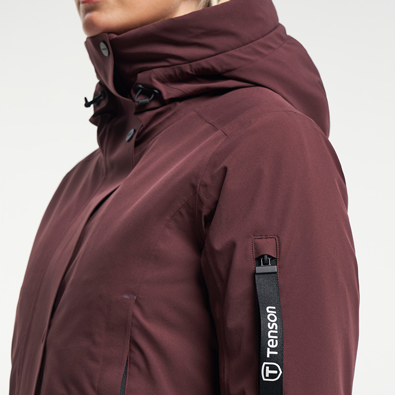 Tenson Regenjas Dames Vision Jacket 2.0 Fudge (Aubergine) – Regenjas.nl